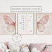 Girls Positive Affirmations Butterfly Print Blush Pink Butterfly Wall ...