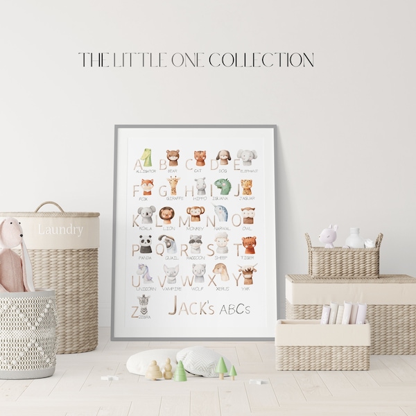 Animal Alphabet - Etsy