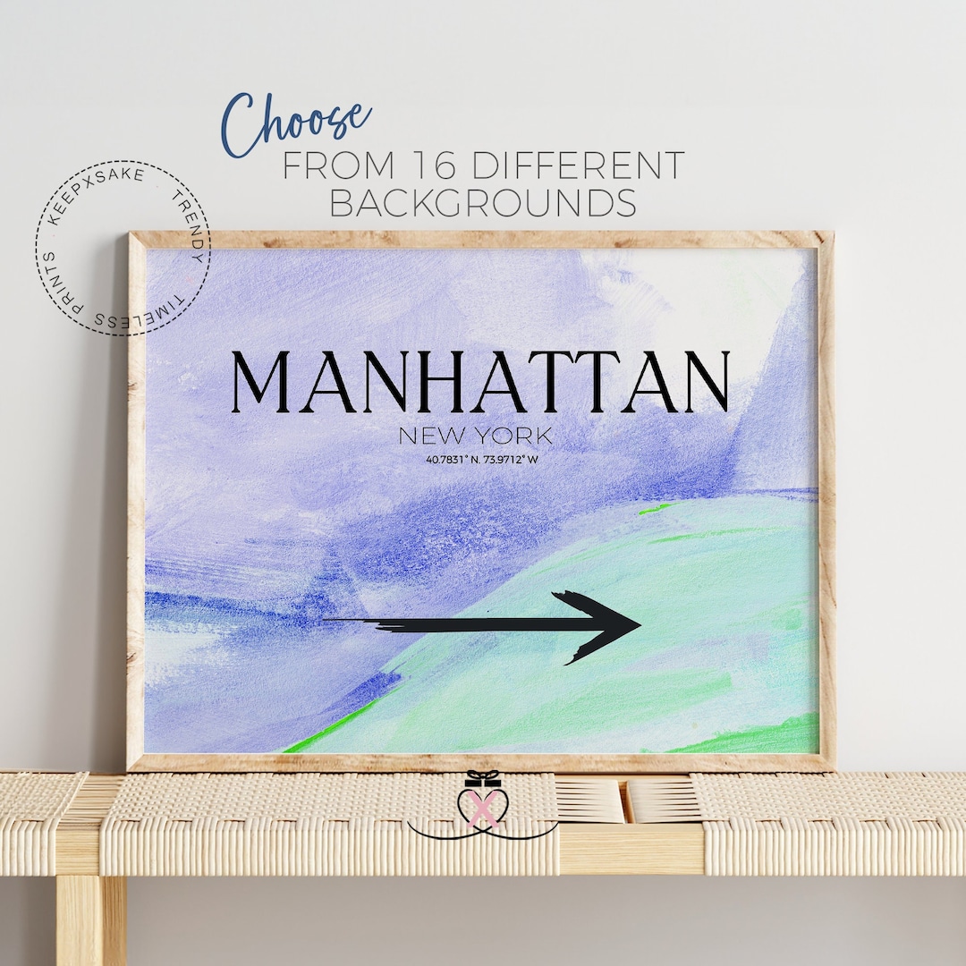 Custom Location Sign | Teen Girl Bedroom Print | College Dorm Decor ...