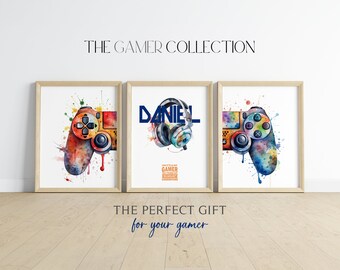 Gaming Print Gamer Gift Set of 3 Gaming Prints - Etsy