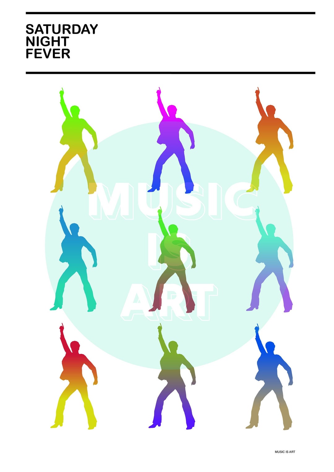 Saturday Night Fever A4 Wall Poster - Etsy