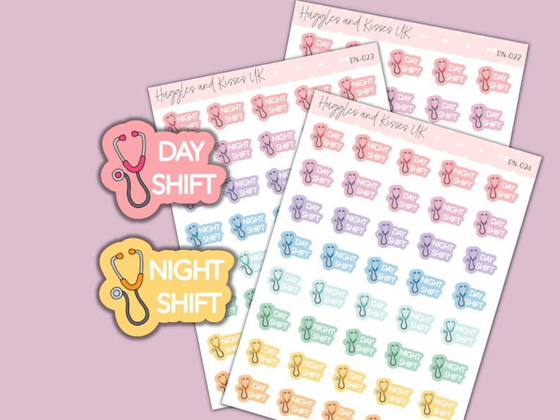 Day Shift / Night Shift Rainbow Colours Stethoscope Icon - Etsy