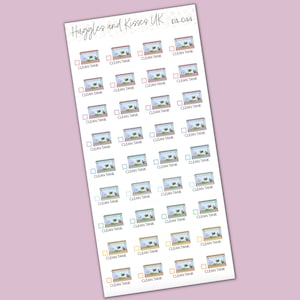Clean Fish Tank Planner Sticker | Pastel Colours | Fish Tank Planner ...