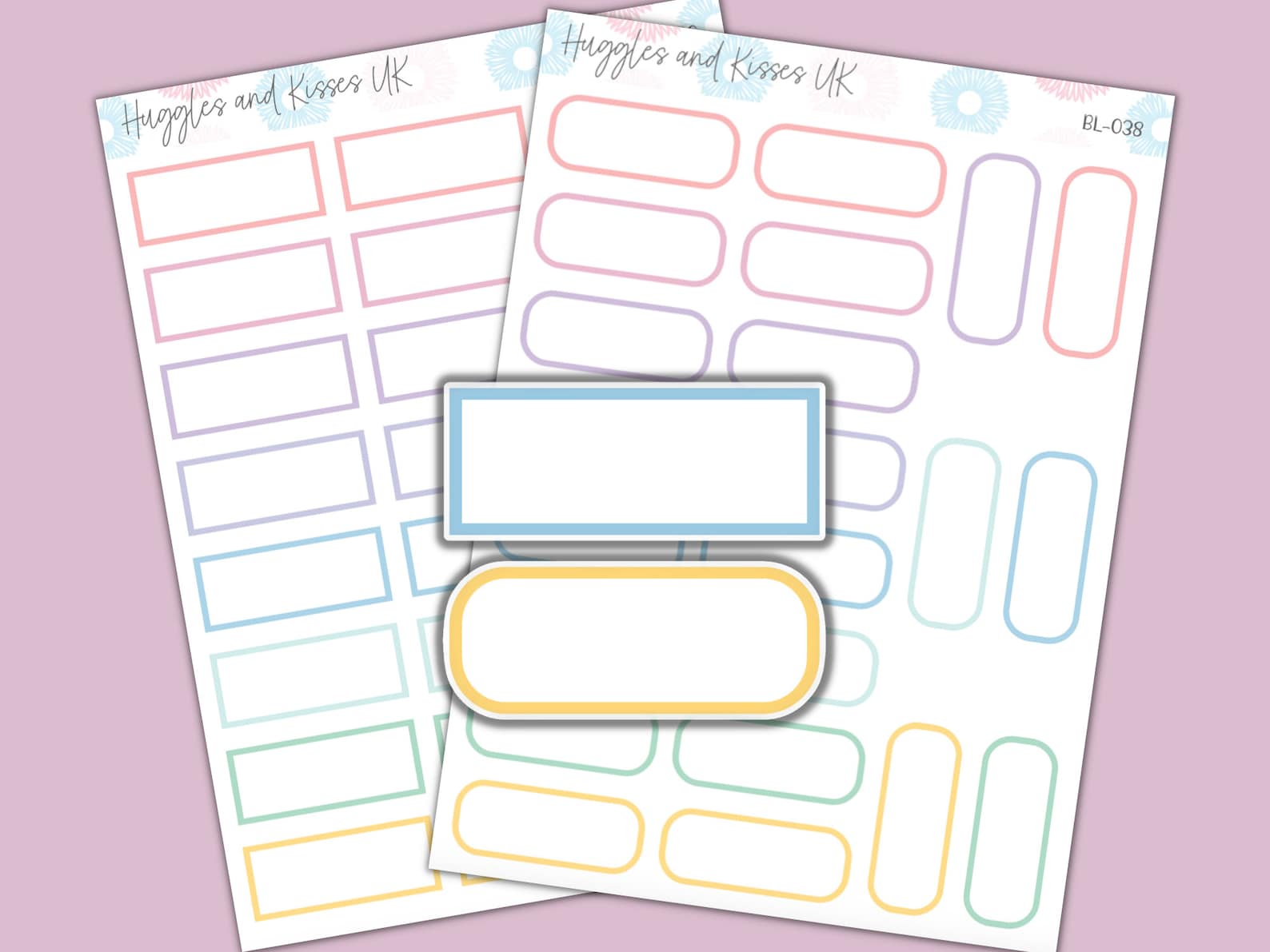 Blank Box Strip Planner Stickers | Planner Stickers | Labels for ...
