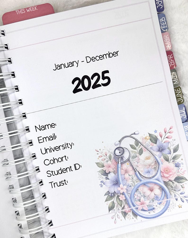 2026 Student Nurse Diary A5 – Week-to-view Planner for Nursing Students ...