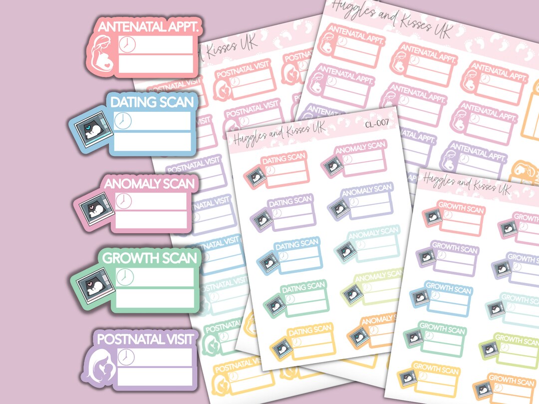 Caseloading Antenatal, Postnatal and Ultrasound Scan Stickers | Student ...