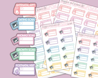 30 Cute Ultrasound/scan Planner Stickers - Etsy