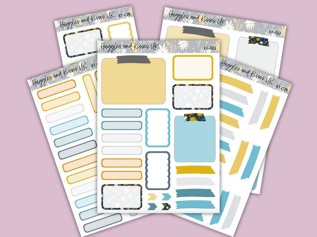 Mixed Box Sticker Set | Decorative Textbox Stickers | Labels for ...