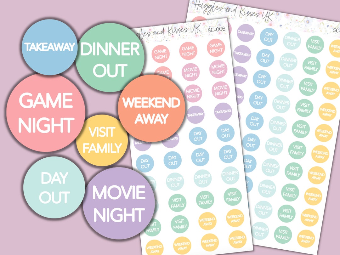 Family Planner Stickers | Circle Dot Stickers | Planner Stickers ...