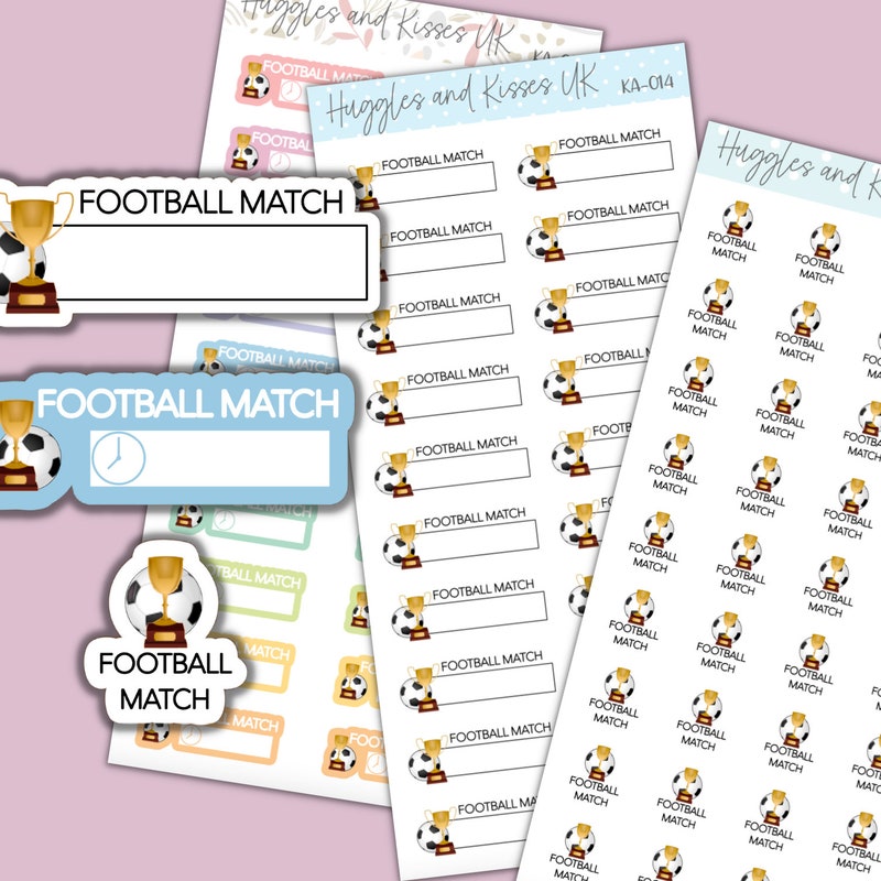 Football Sticker for Planner - Etsy UK