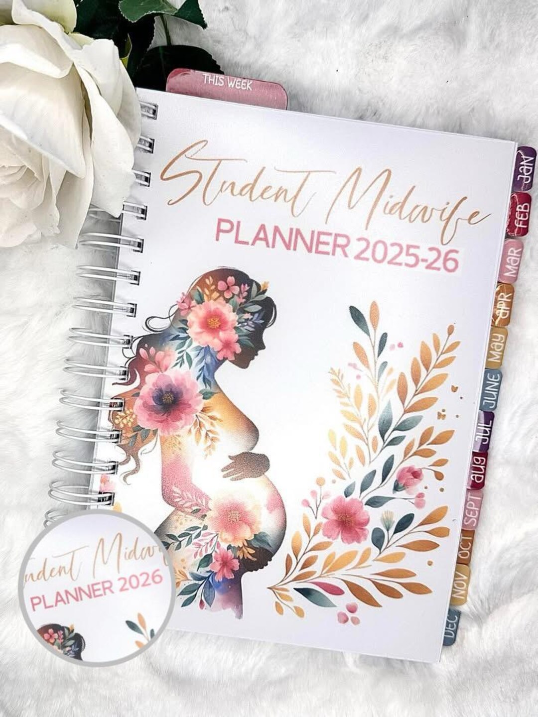 2026 Student Midwife Planner / Diary A5 | Week-to-view, Trackers ...