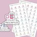 Vitamins Planner Sticker Pastel Colours to Do Planner Stickers Labels ...