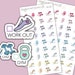 Wash Hair Planner Sticker Pastel Colours Shampoo Conditioner Basket ...