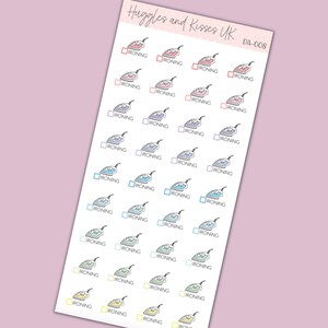 Ironing Planner Sticker | Pastel Colours | to Do Planner Stickers ...
