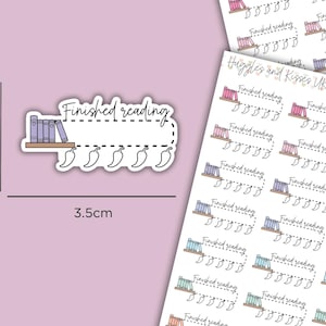 Finished Reading Planner Sticker | Book Rating | Spicy Book Reader ...