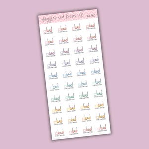Breast Check Planner Sticker | Pastel Colours |check Your Boobs ...