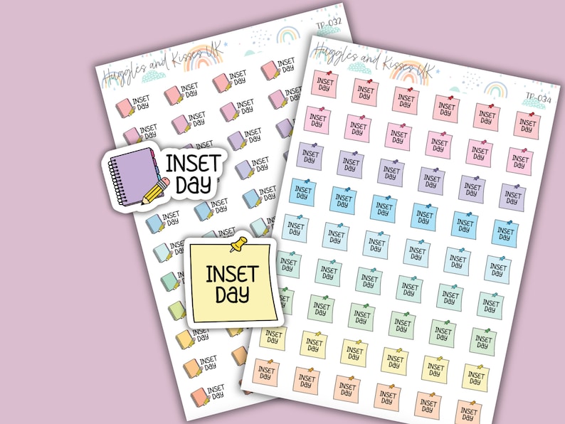 Inset Day Planner Sticker | School Inset Planning | Reminder Planner ...