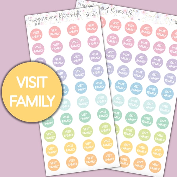 Visit Stickers - Etsy