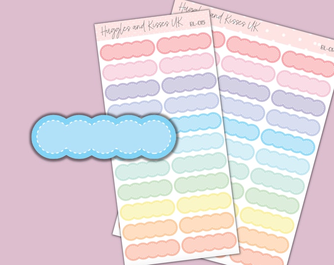 Blank Box Strip Planner Stickers Planner Stickers Labels for Diaries ...