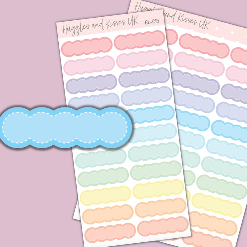 Scalloped Labels - Etsy