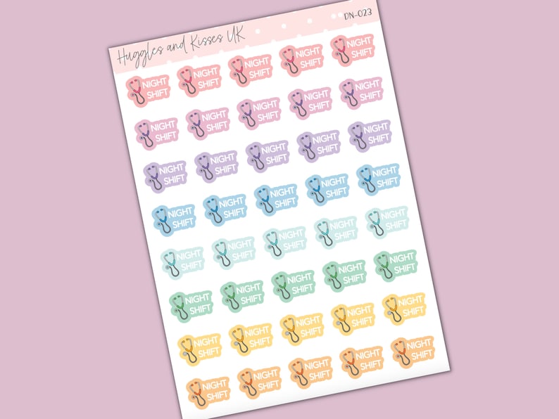 Day Shift / Night Shift Rainbow Colours Stethoscope Icon - Etsy