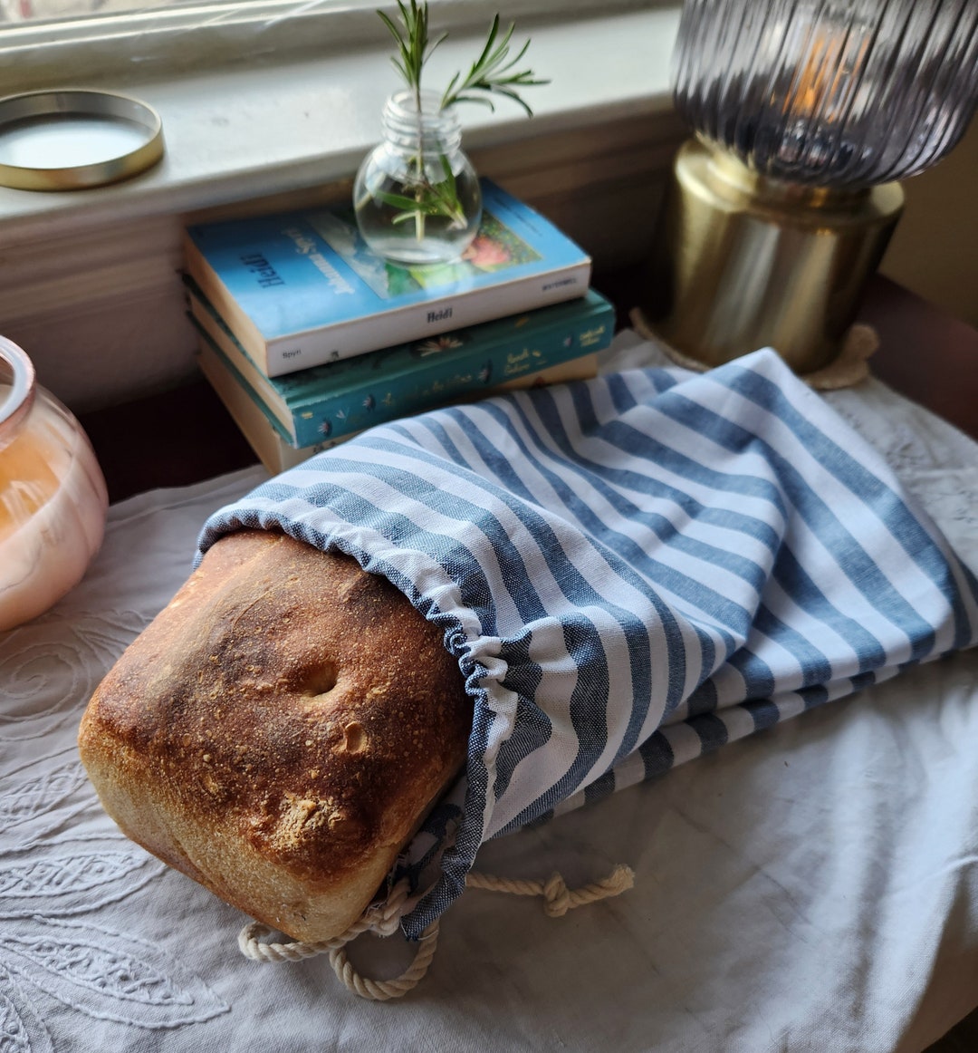 Linen Bread Bag, Sourdough Bread Storage Sack, Linen Bag With ...