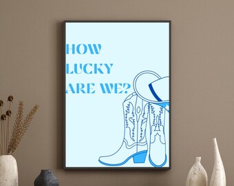 Zach Bryan how Lucky Are We Digital Poster - Etsy