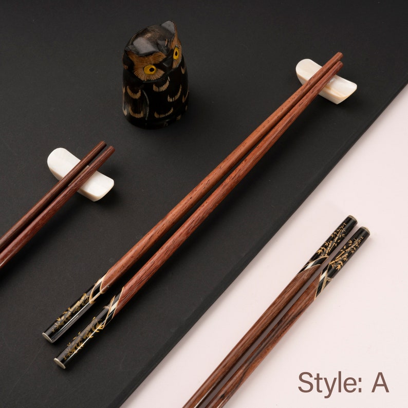 Personalized Rosewood Chopsticks With Leather Pouch: Engraved ...