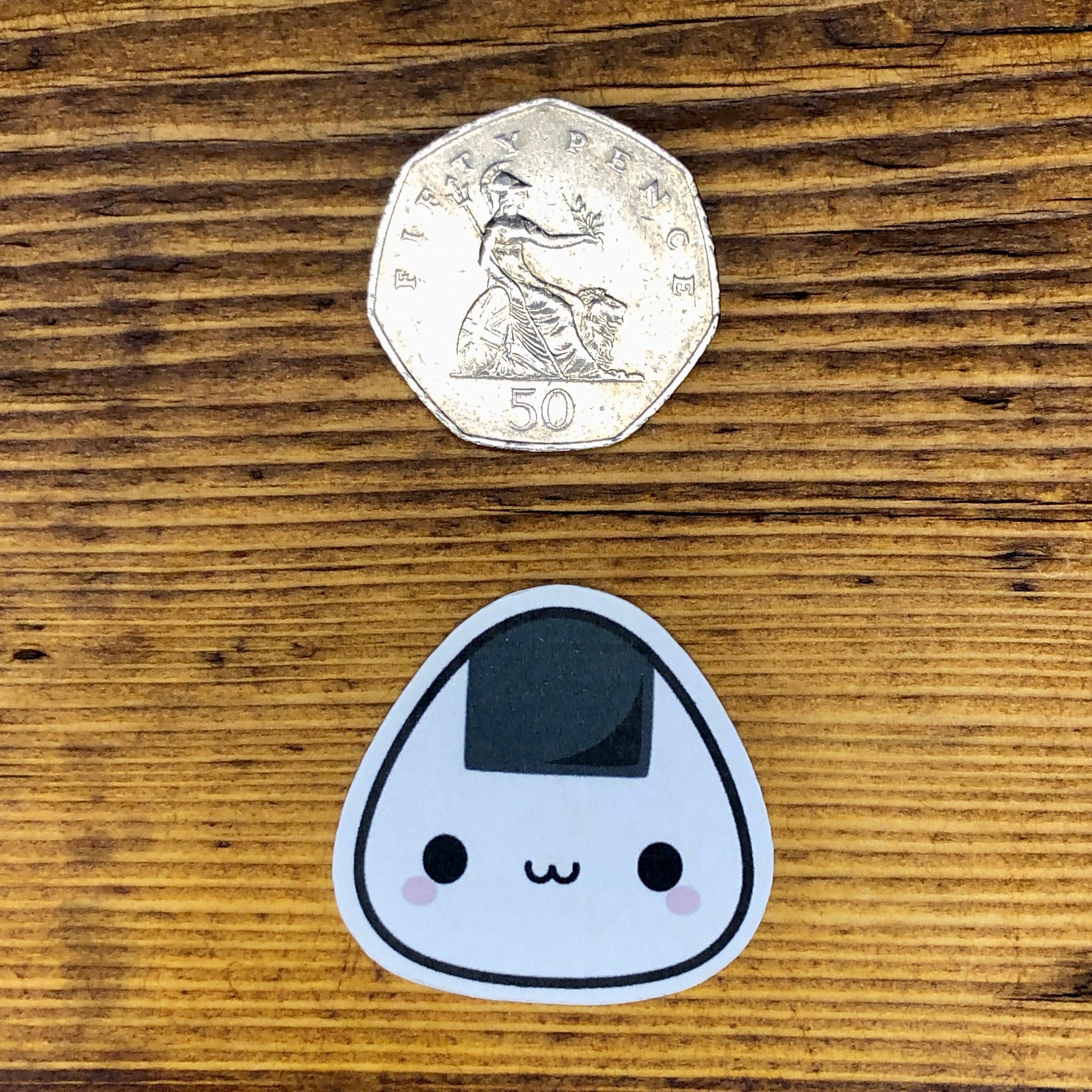 Kawaii Food Sticker Rice Ball - Etsy