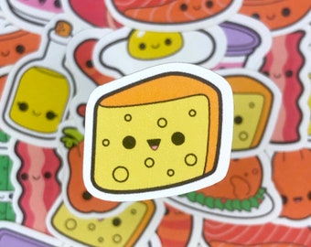 Cheese Sticker Weatherproof Vinyl Sticker Waterproof Sticker Dairy ...