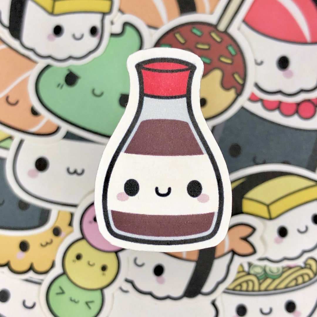 Kawaii Food Sticker | Soy Sauce - Etsy