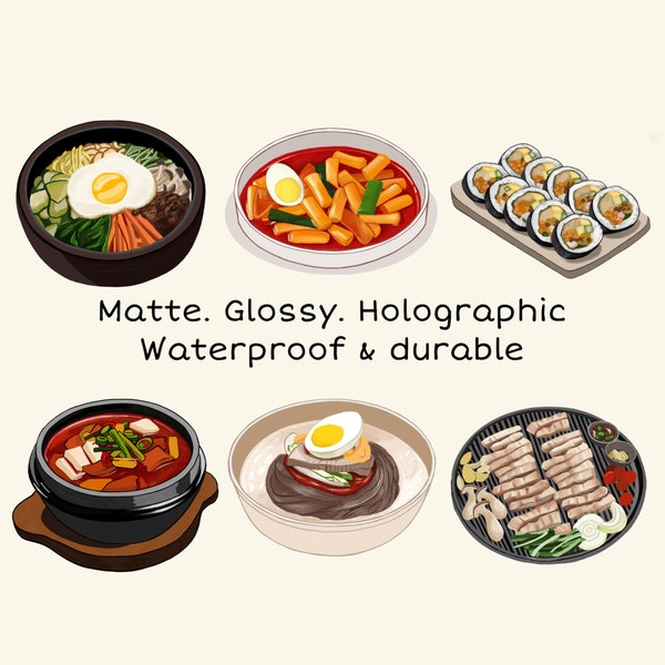 Korean Food Stickers - Etsy