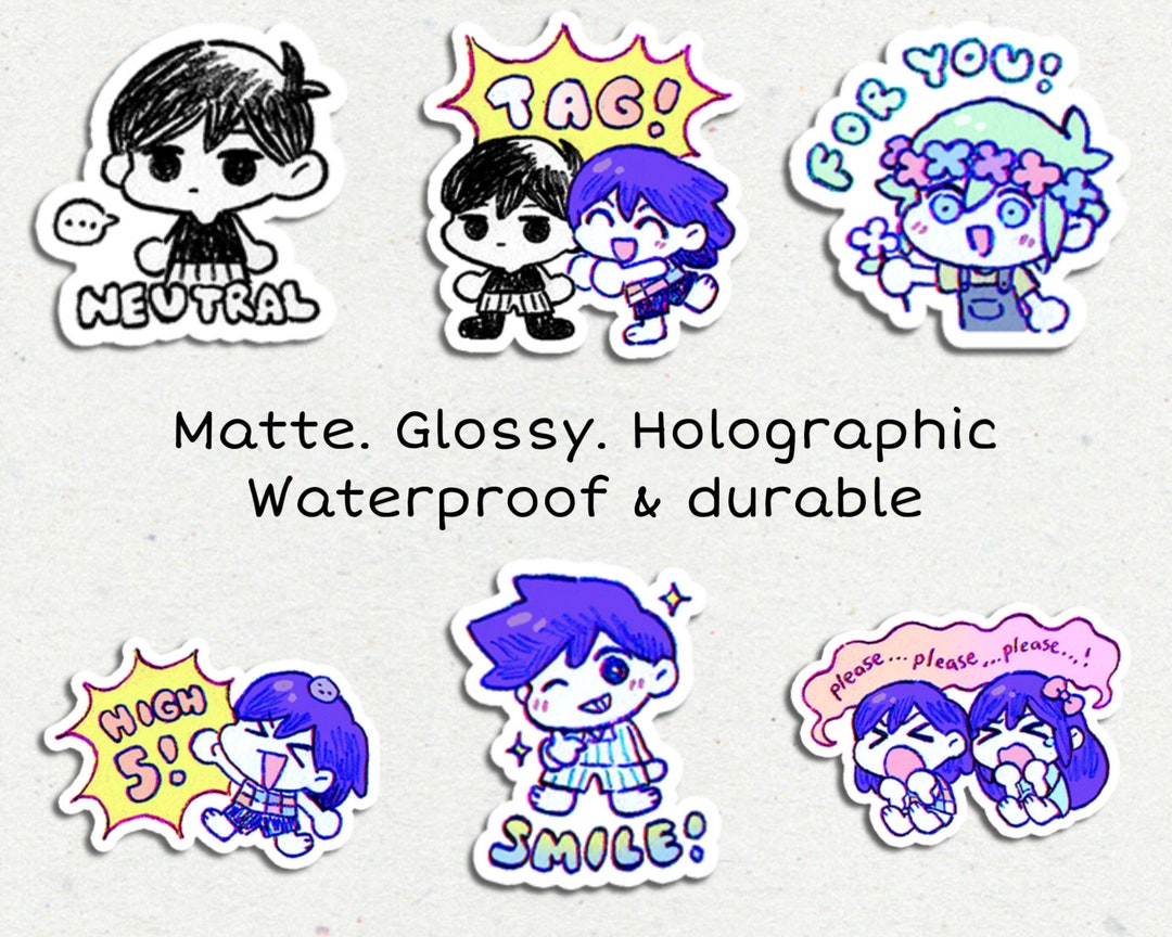 Omori Vinyl Stickers Personalized Gift for Video Gamer - Etsy