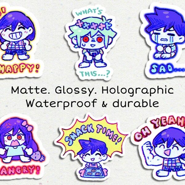 Omori Stickers Pack - Etsy