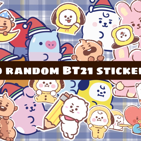 Bt21 Stickers - Etsy