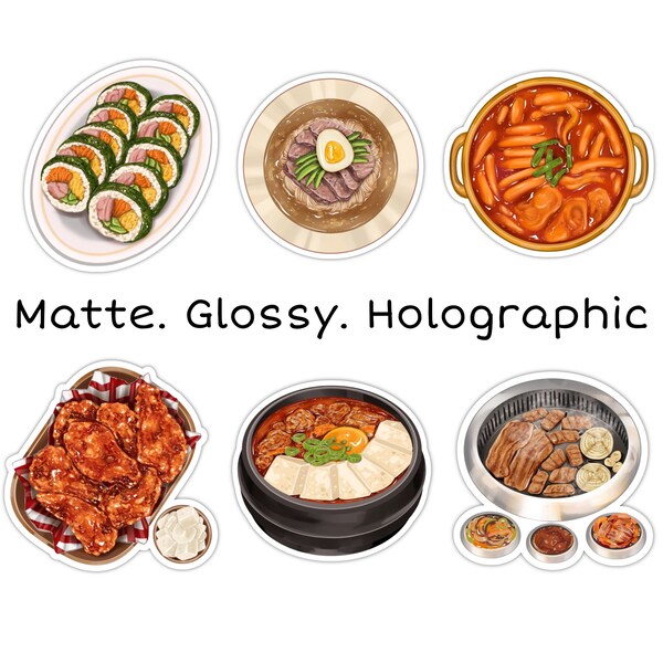 Korean Food Stickers - Etsy