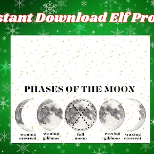 Elf on the Shelf Phases of the Moon - Etsy
