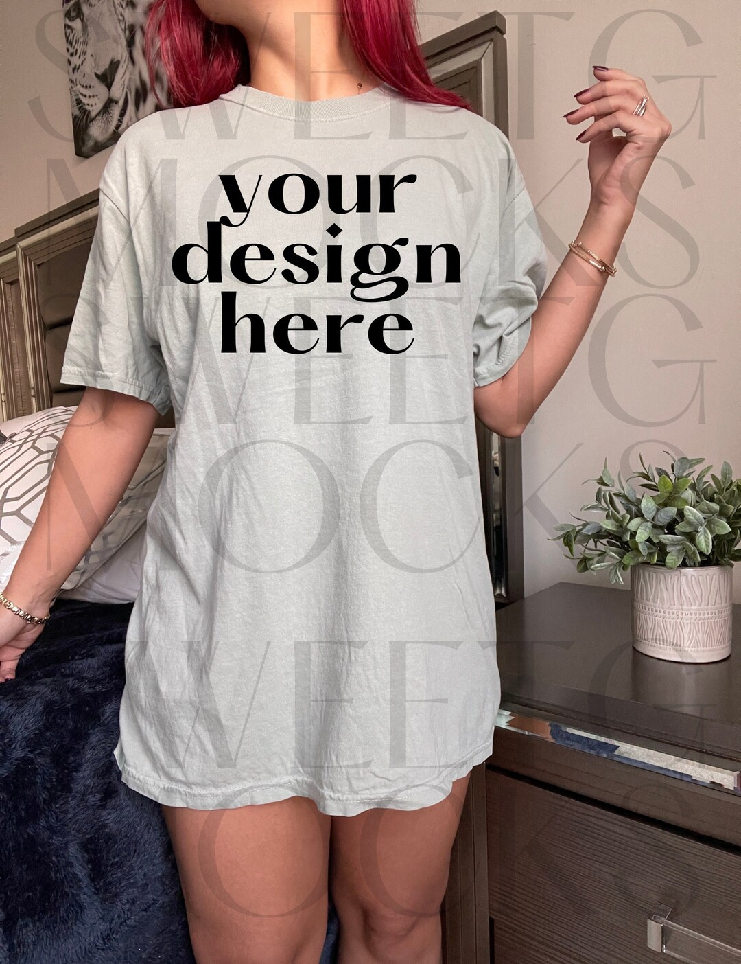 Comfort Colors C1717 Bay Mockup Bay Shirt Mockup Comfort Colors Bay ...