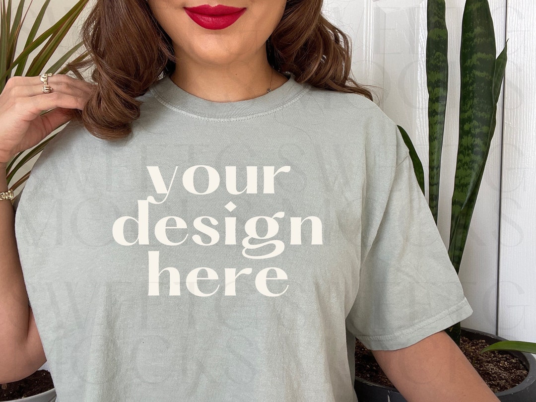 Comfort Colors C1717 Bay Mockup Bay Shirt Mockup Comfort Colors Bay ...