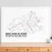 Bogus Basin Aesthetic Trail Map | Skiing Poster | Snowboarding Poster ...