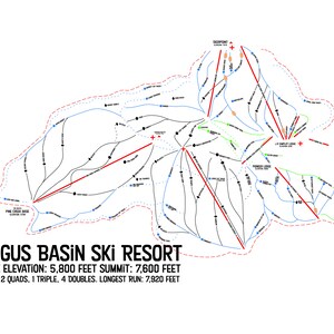 Bogus Basin Aesthetic Trail Map | Skiing Poster | Snowboarding Poster ...