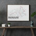 Bogus Basin Aesthetic Trail Map | Skiing Poster | Snowboarding Poster ...