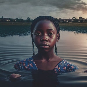 Tim Ra: Liberian Water Floating Girl Childhood Trauma Surreal ...