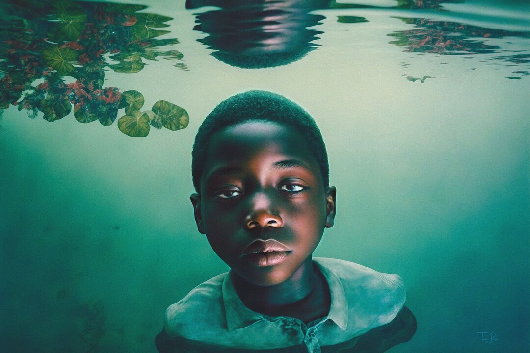 Tim Ra: Liberian Water Floating Boy Childhood Trauma Surreal ...
