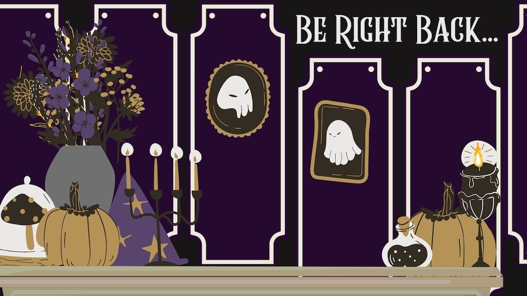 Fun & Spooky Twitch "be Right Back" Screen - Etsy