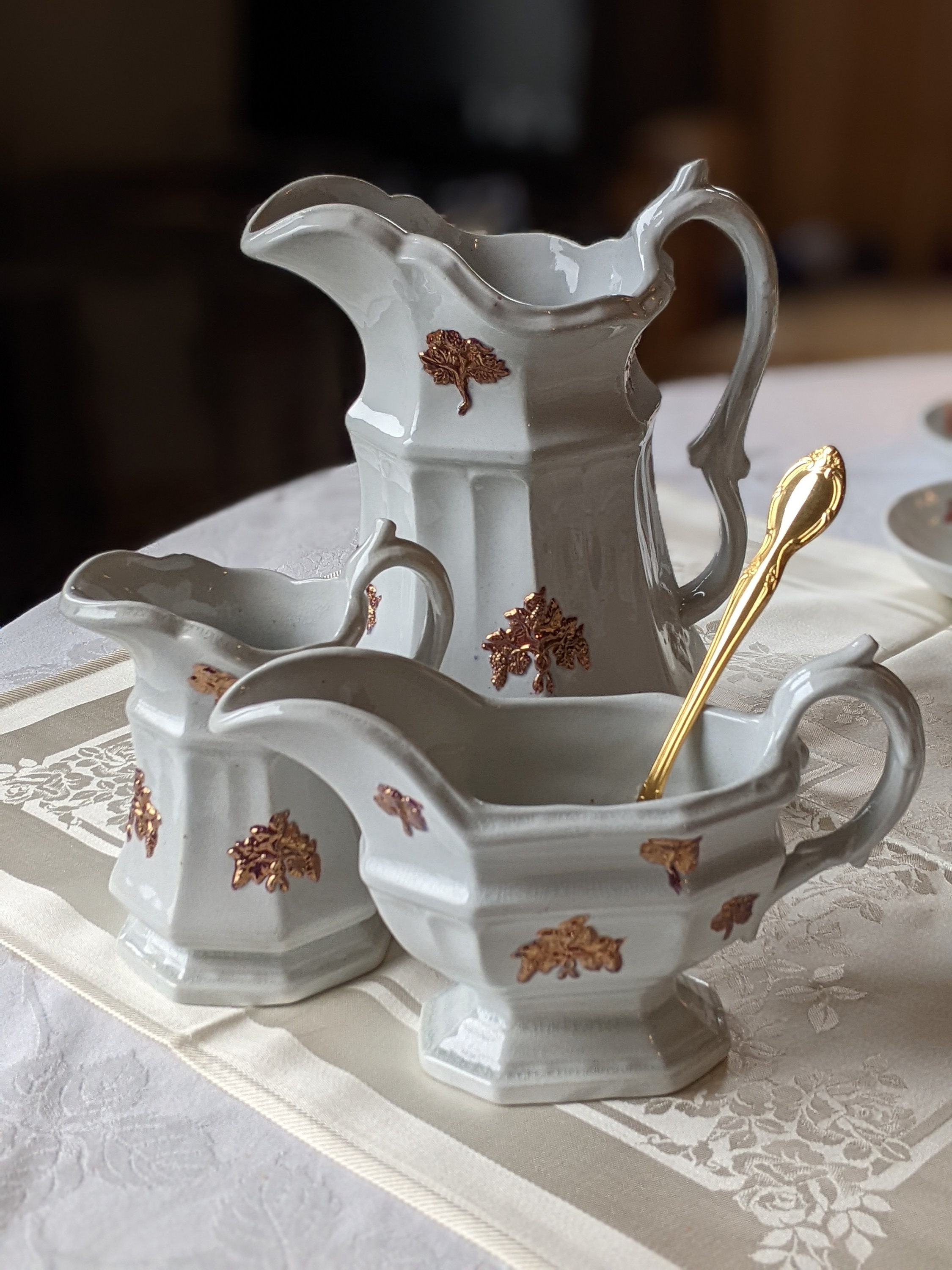 Edward Walley Ironstone Chelsea Grape Luster China Tableware - Etsy