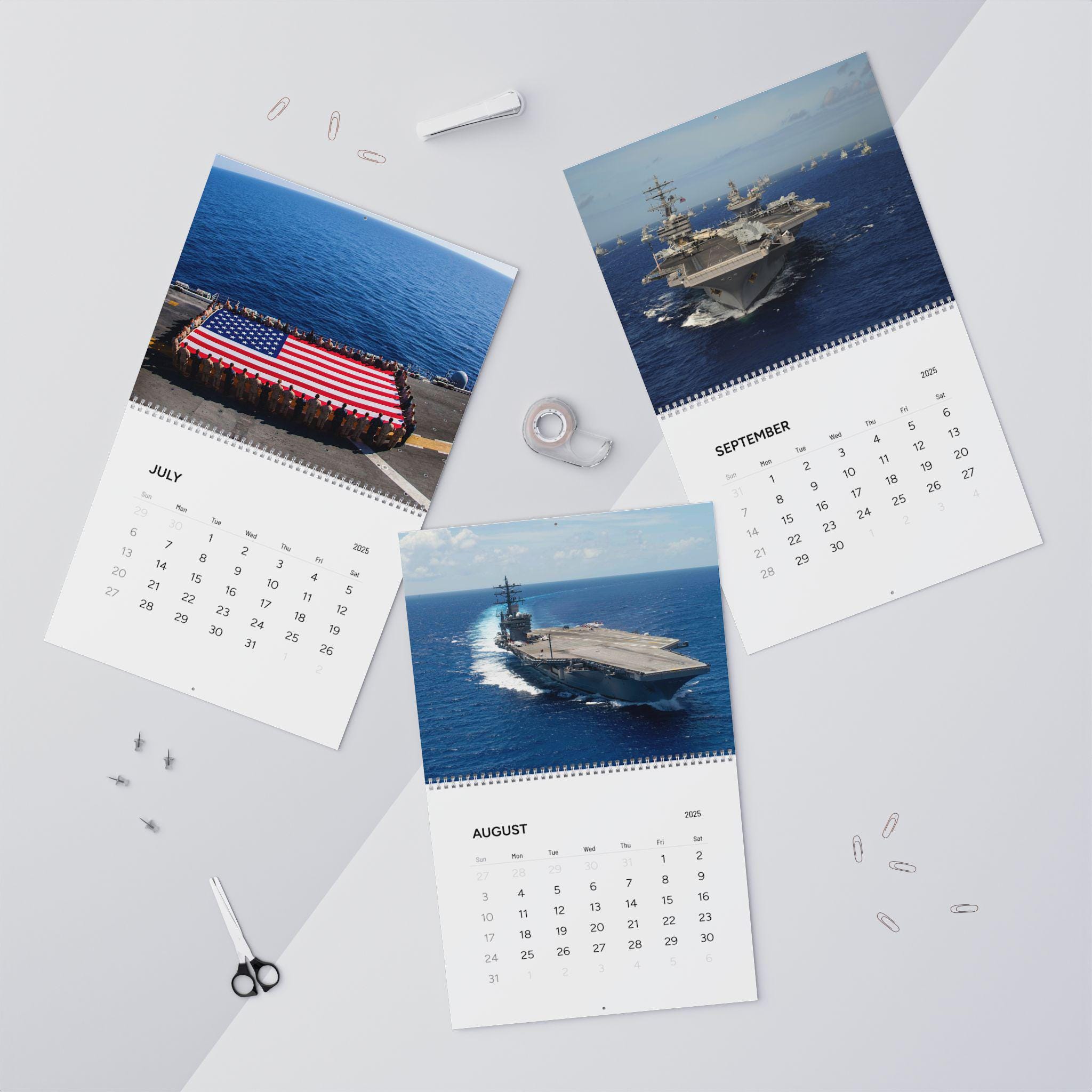US Navy Wall Calendar (2025) - Etsy