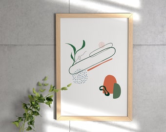 Abstract Wall Art Motivational Quote Bedroom Decor - Etsy
