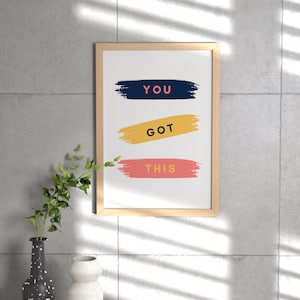 Abstract Wall Art Motivational Quote Bedroom Decor - Etsy