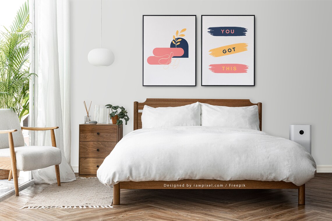 Abstract Wall Art Motivational Quote Bedroom Decor - Etsy